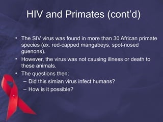 Power point presentation -The History of HIV/AIDS | PPT
