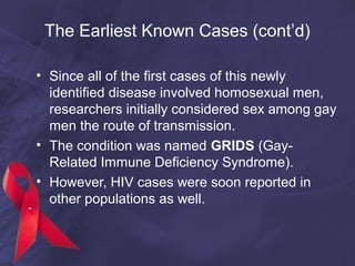 Power point presentation -The History of HIV/AIDS | PPT