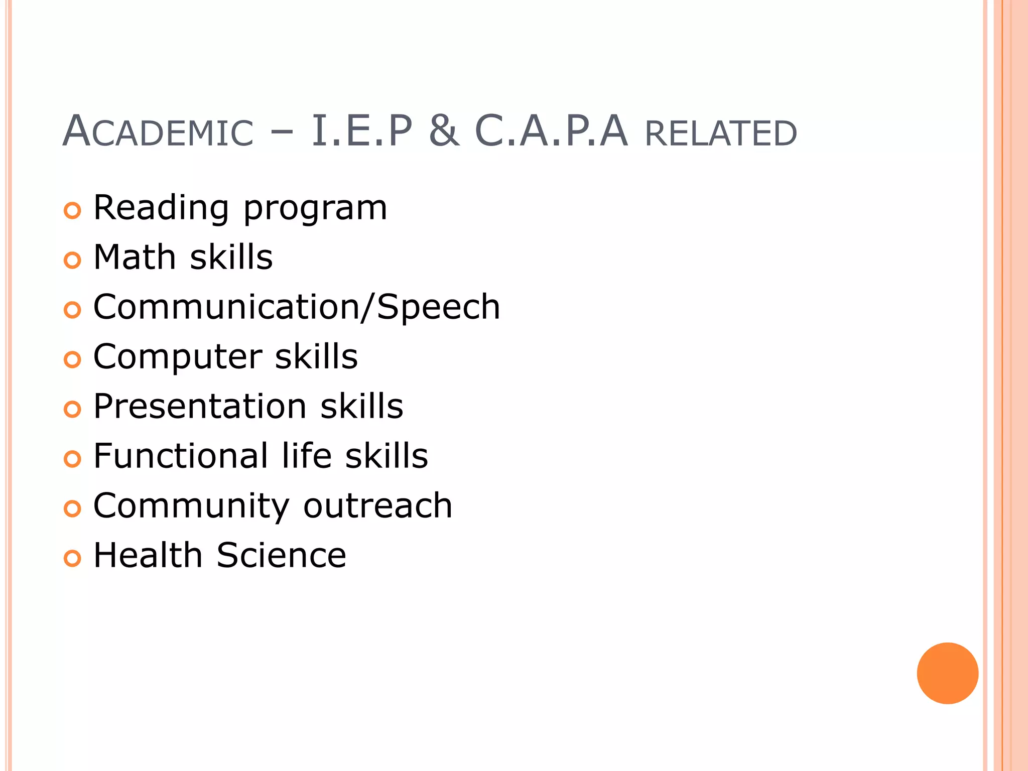 Anthony Lucas Program Description 2010-2011 | PPT