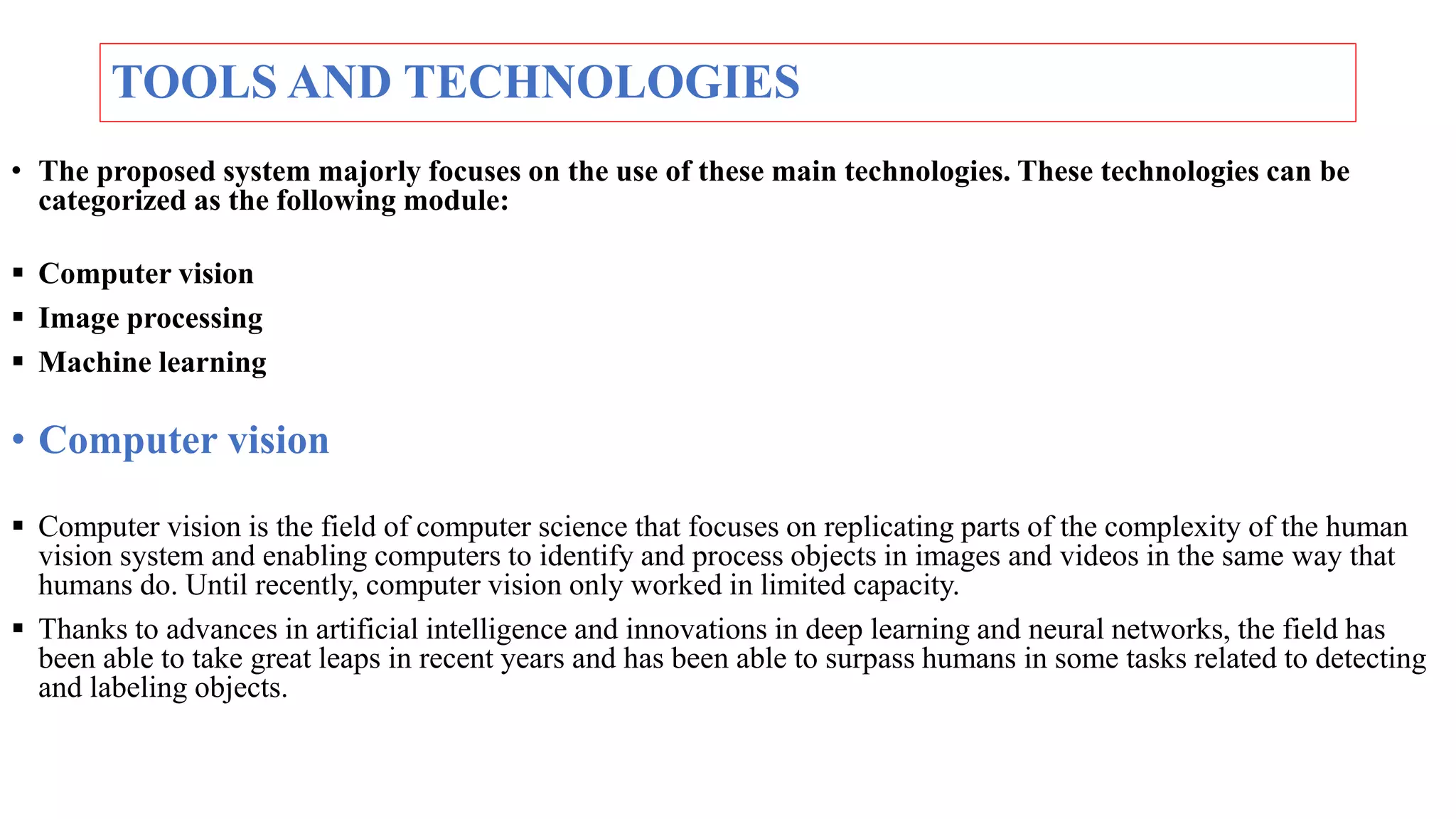 Face Recognition System | PPTX