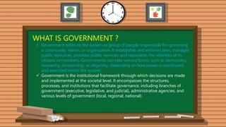 Shaniela Graham power point on Government | PPTX