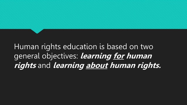 Human Rights Education | PPT