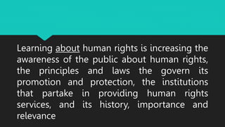 Human Rights Education | PPTX