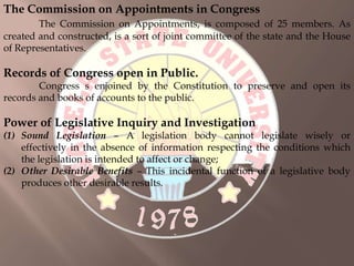 Powerpoint presentation about_legislative_department | PPTX