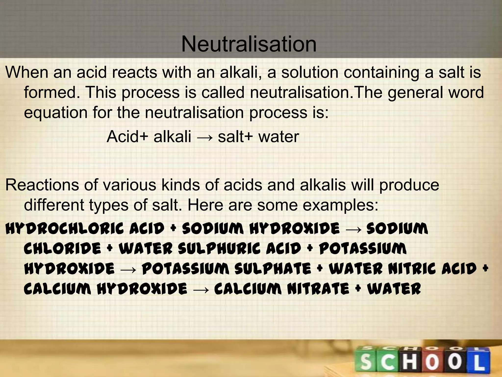 Power point presentation acid and alkali | PPTX