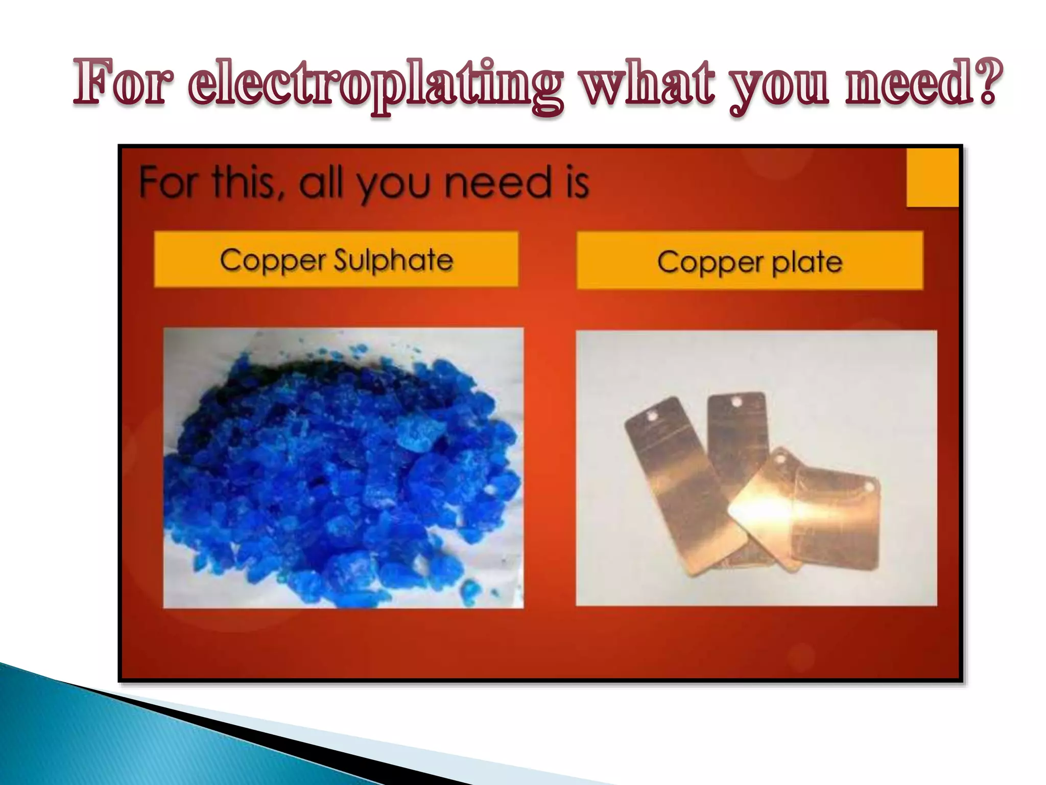 Power point presentation based on electroplating | PPTX
