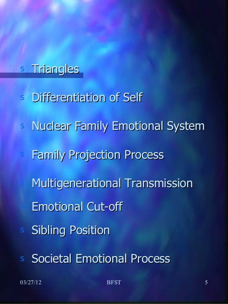Nuclear Family Emotional System