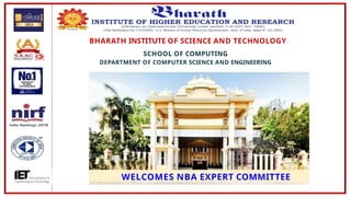 NBA PRESENTATION OF BHARATH COLLEGE ENGG | PPTX