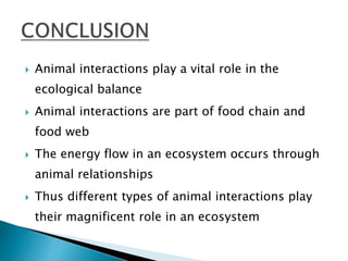 ANIMAL RELATIONSHIPS Powerpoint presentation by gayathri.a.t | PPTX