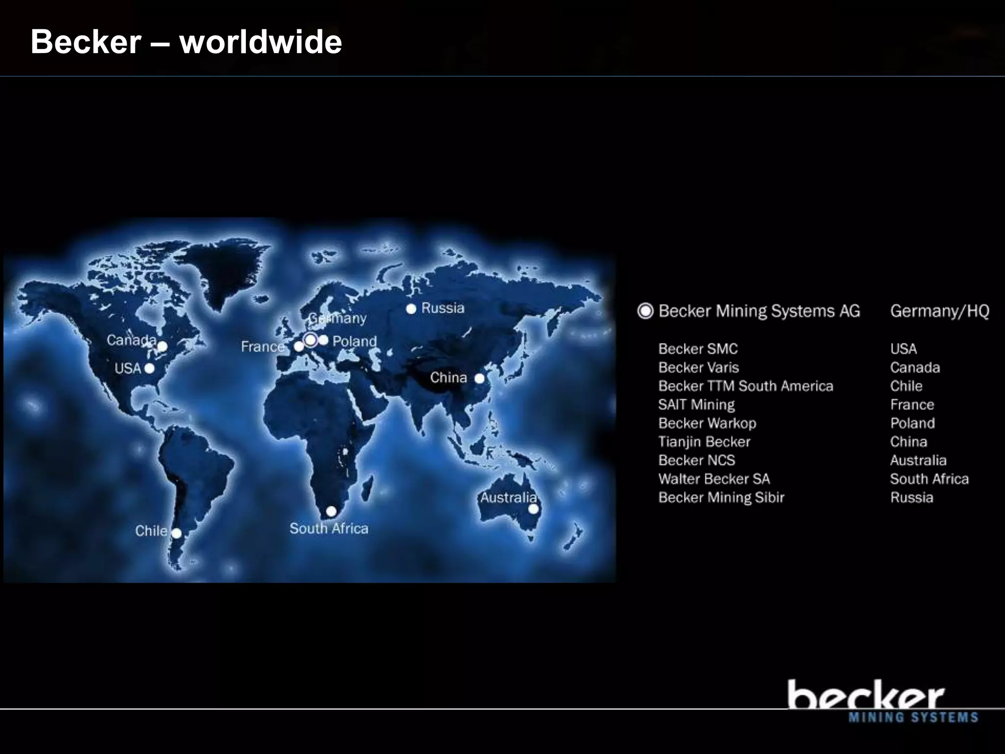 Powerpoint presentation c510 becker mining systems | PPT