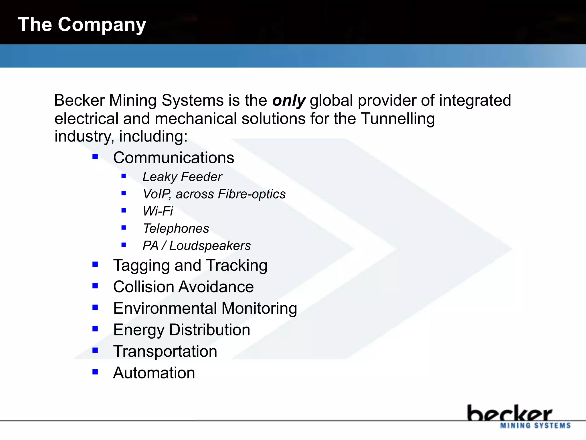 Powerpoint presentation c510 becker mining systems | PPTX