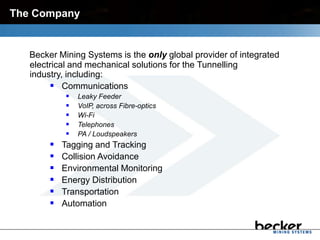 Powerpoint presentation c510 becker mining systems | PPT