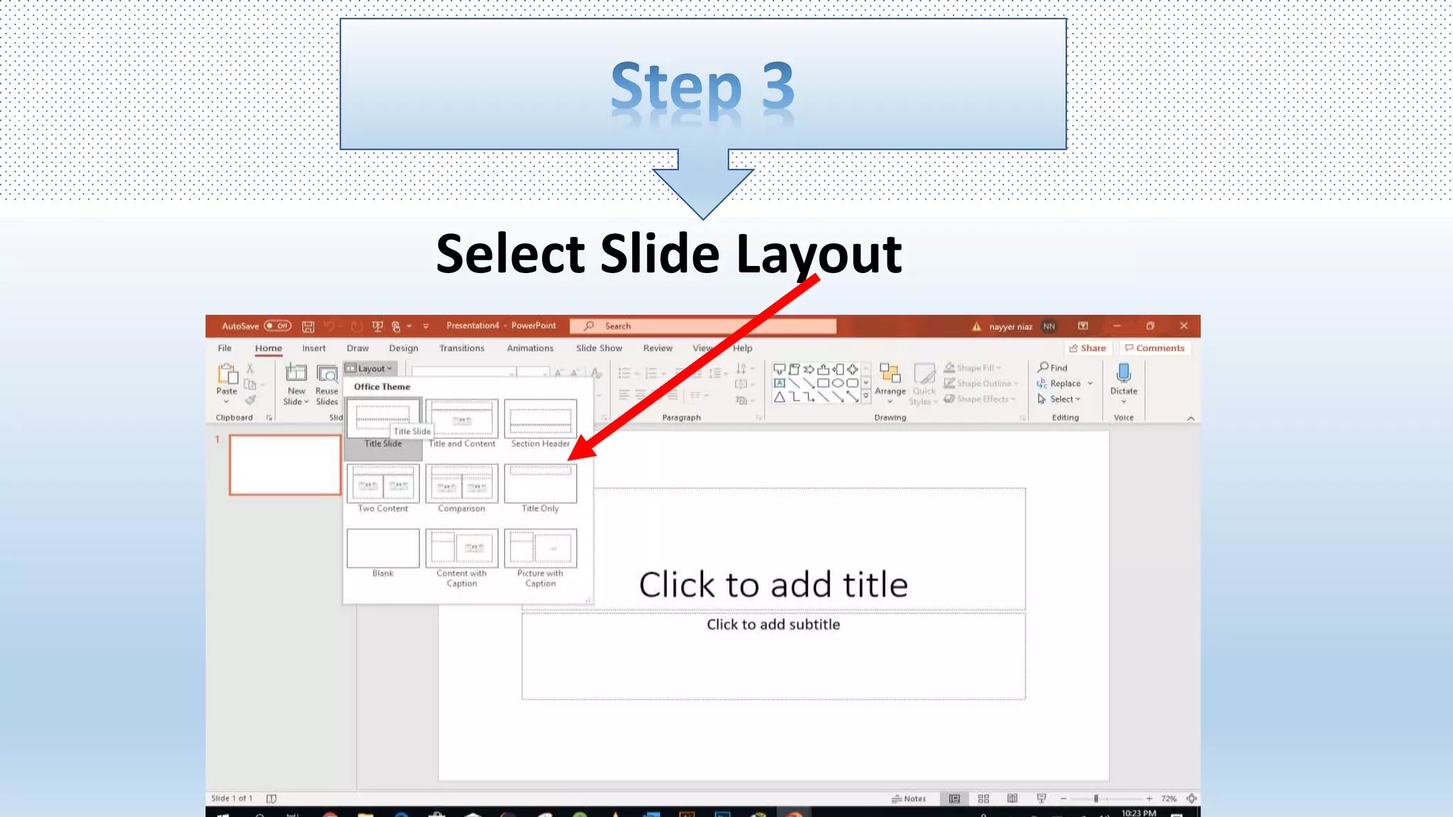 Power point presentation creating important steps | PPTX