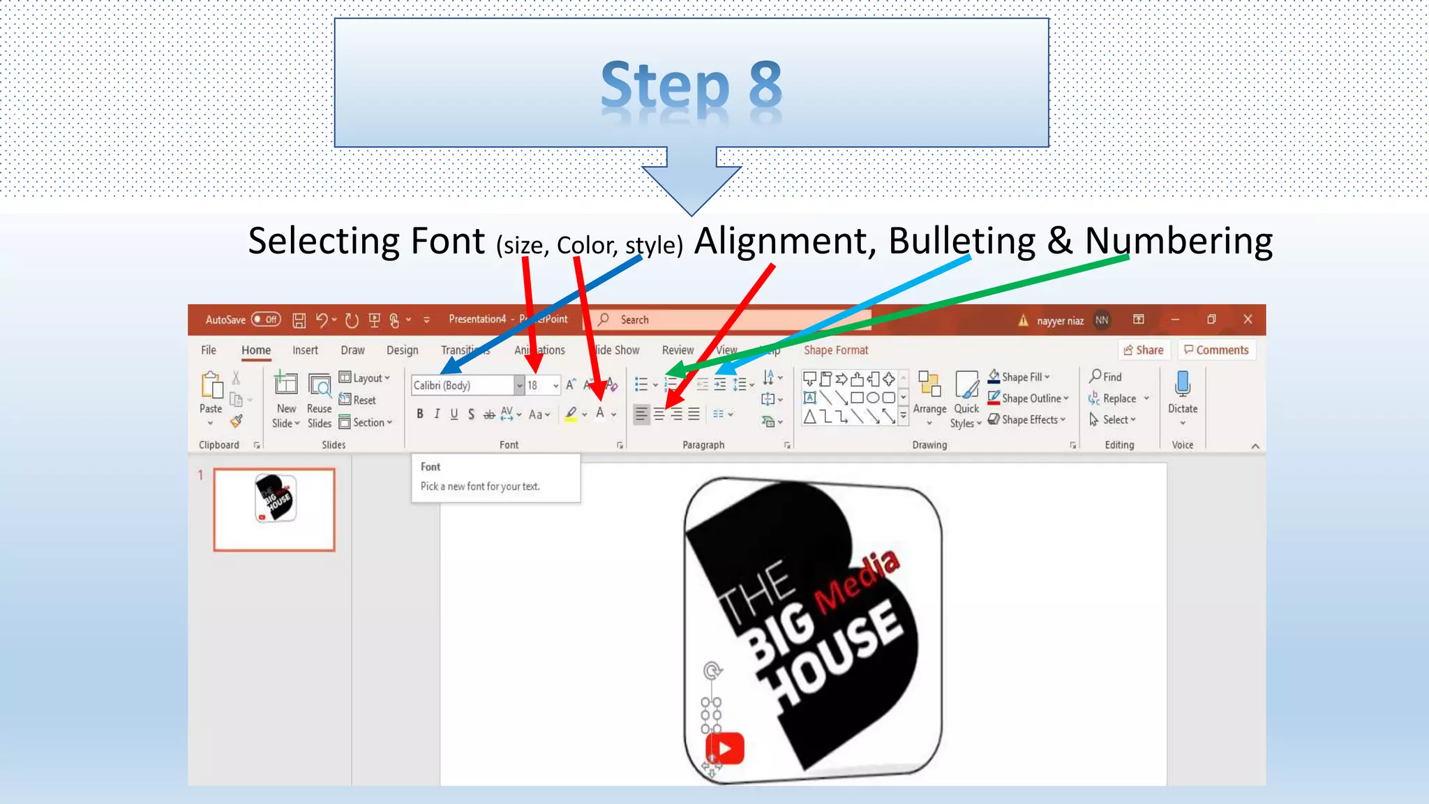 Power point presentation creating important steps | PPTX