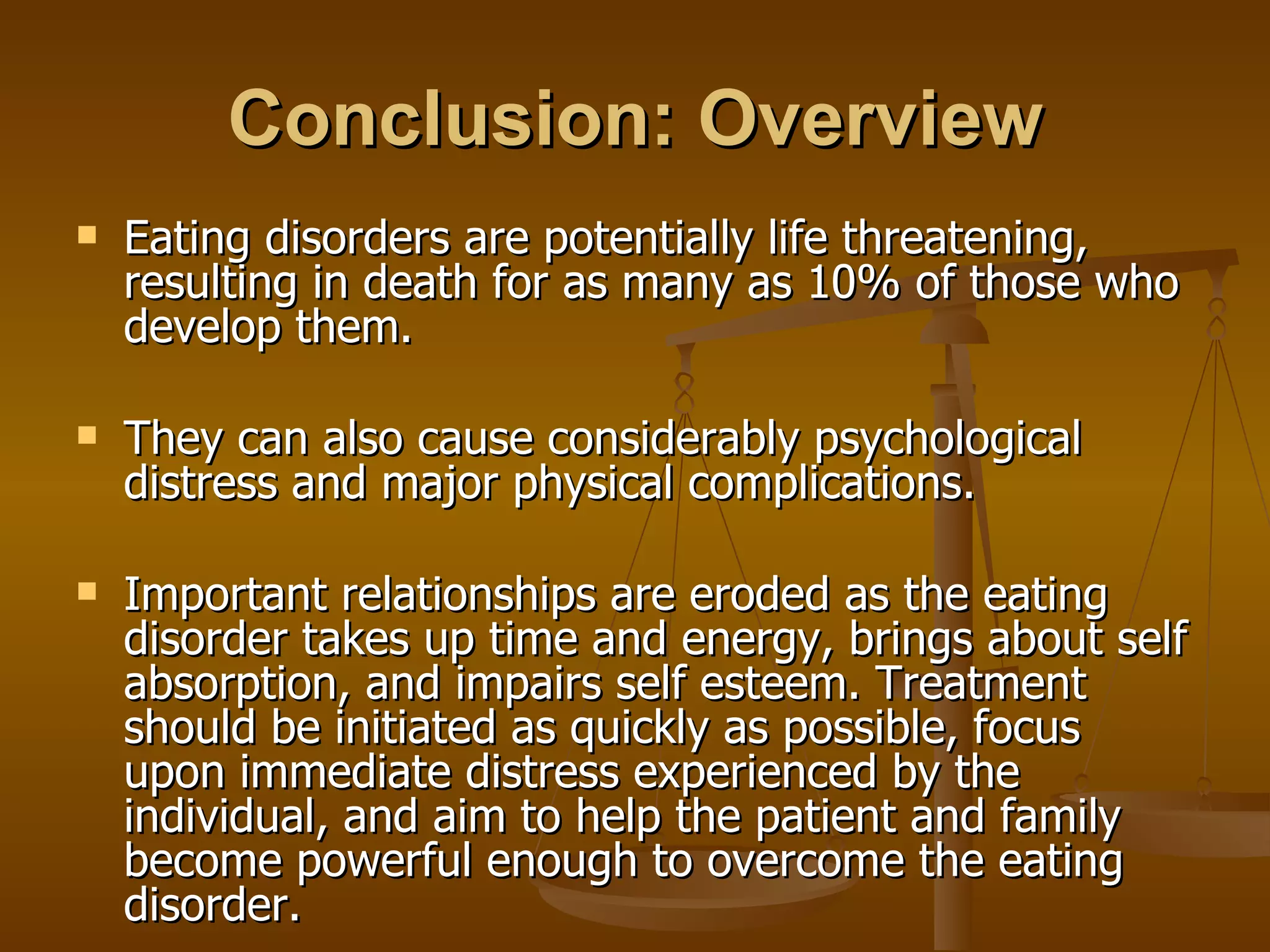 Power Point Presentation Eating Disorders | PPT