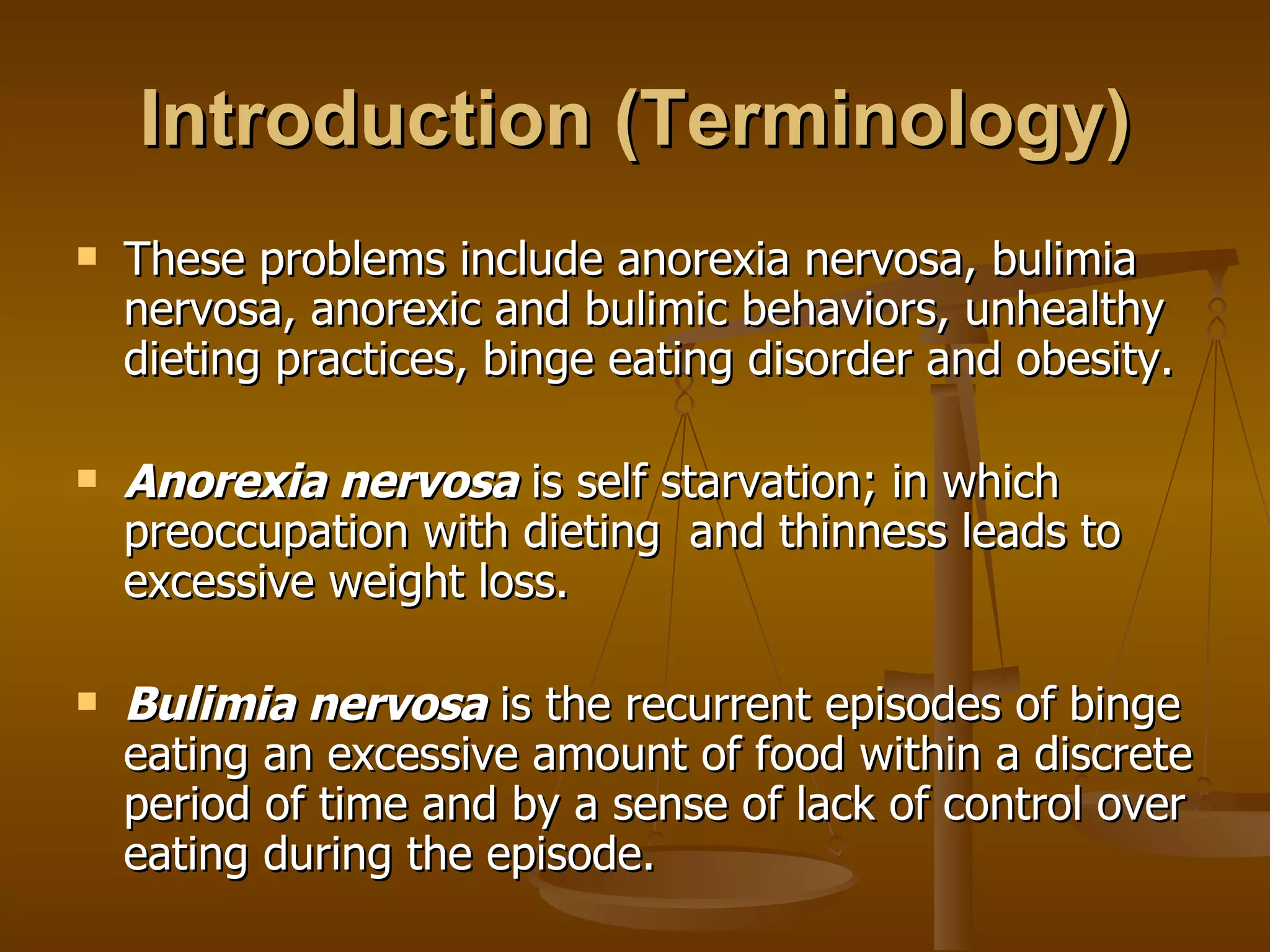 Power Point Presentation Eating Disorders | PPT | Digestive Disorders ...