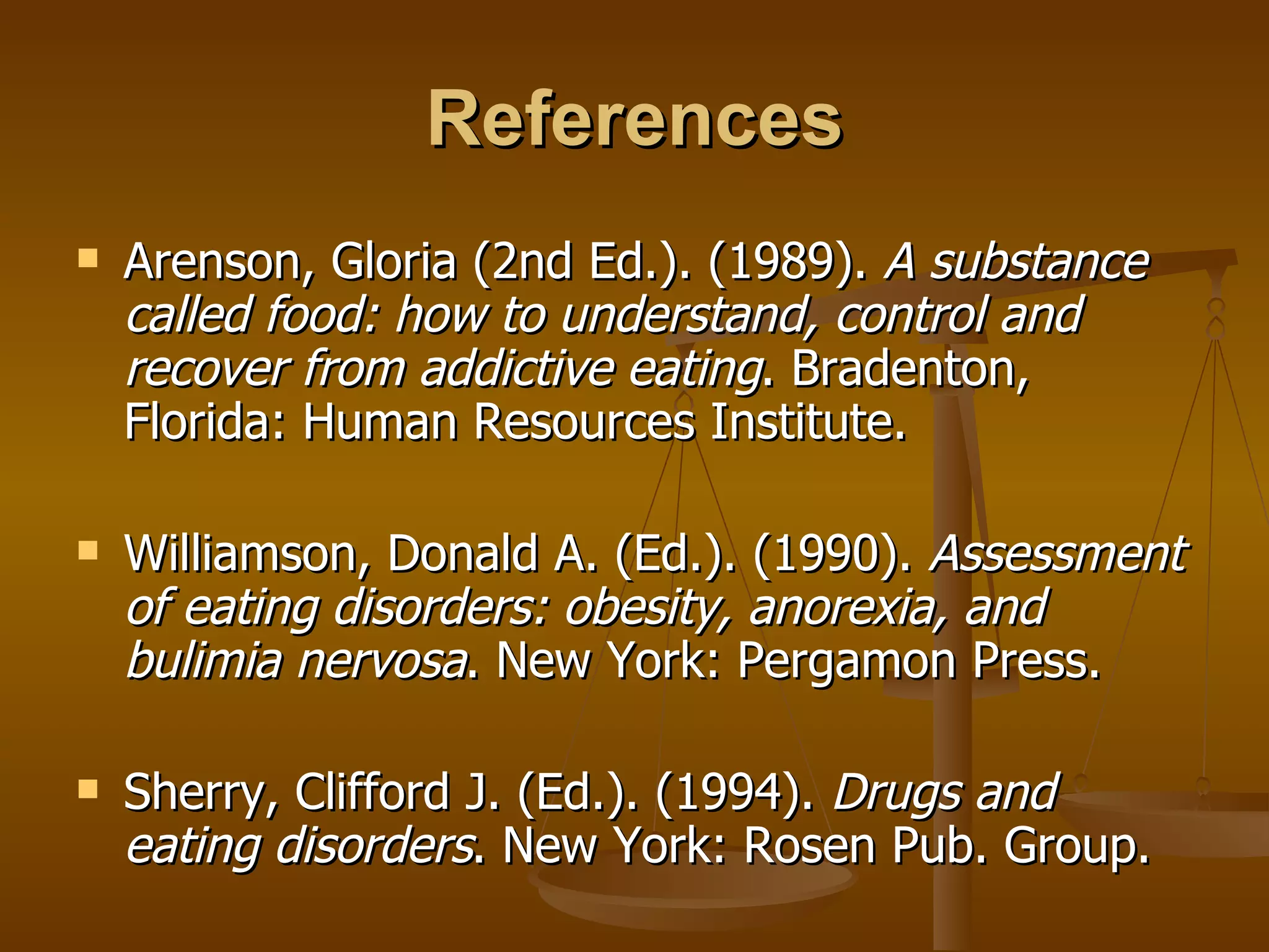 Power Point Presentation Eating Disorders | PPT