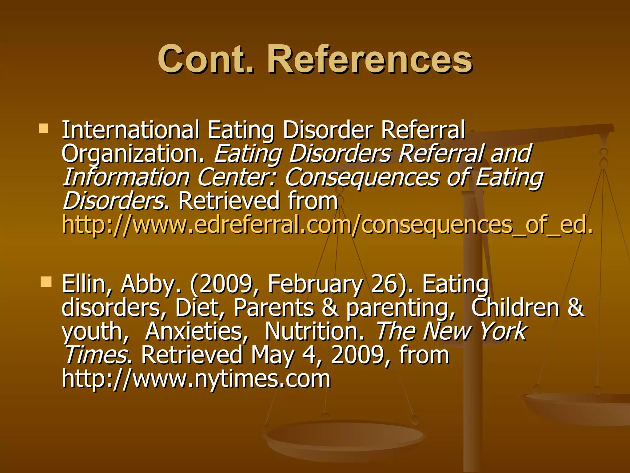 Power Point Presentation Eating Disorders | PPT