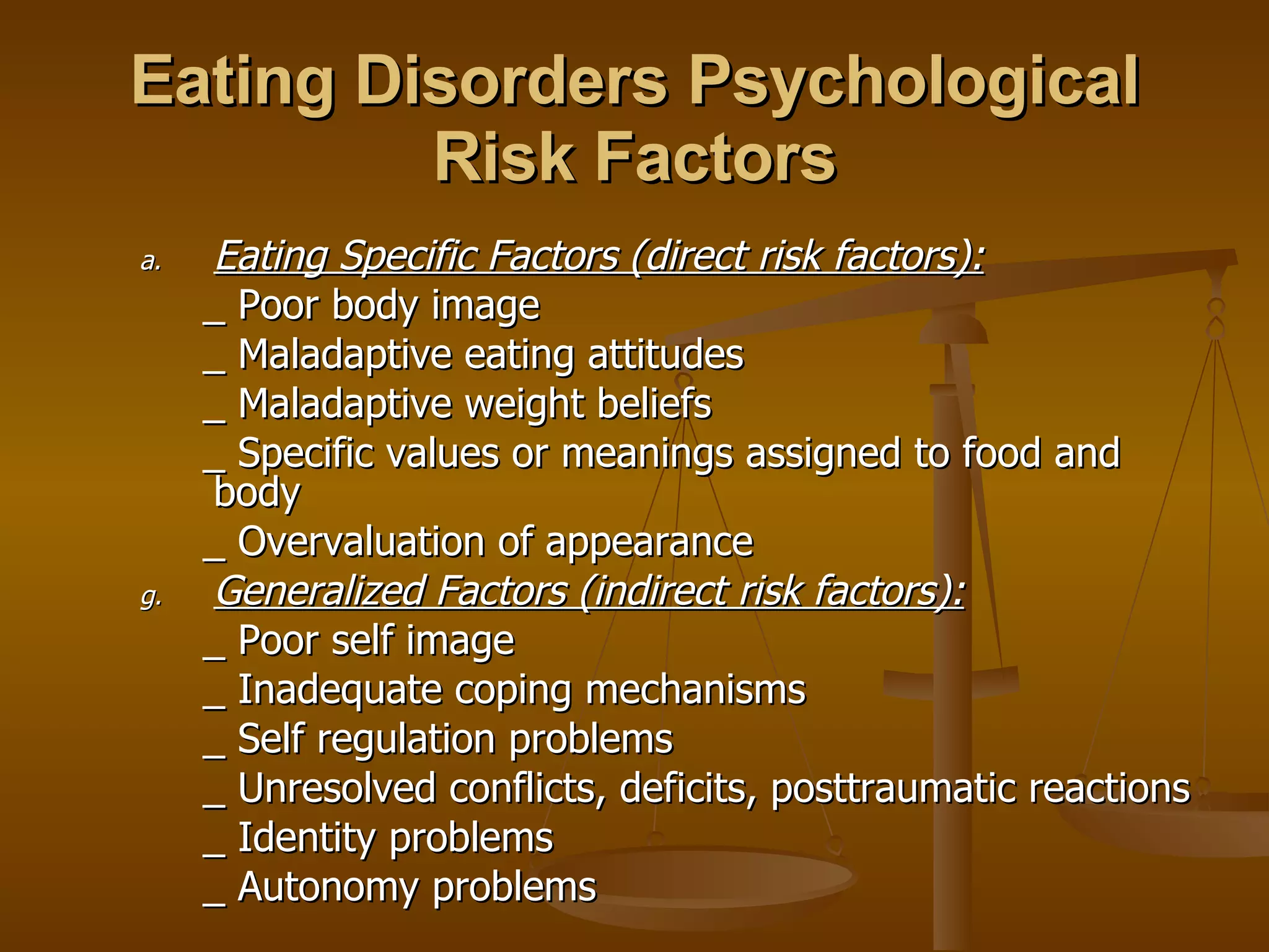 Power Point Presentation Eating Disorders | PPT