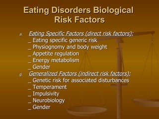 Power Point Presentation Eating Disorders | PPT
