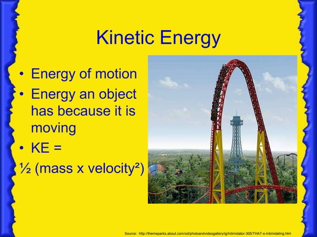 Potential and Kinetic Energy Power Point and audio | PPTX