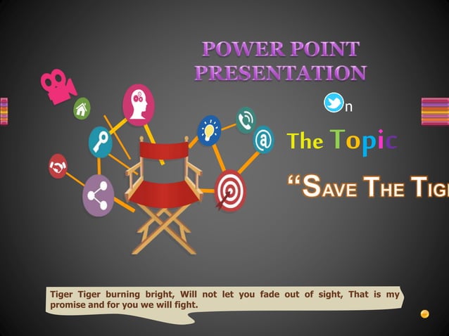 Power point presentation on save tiger | PPTX