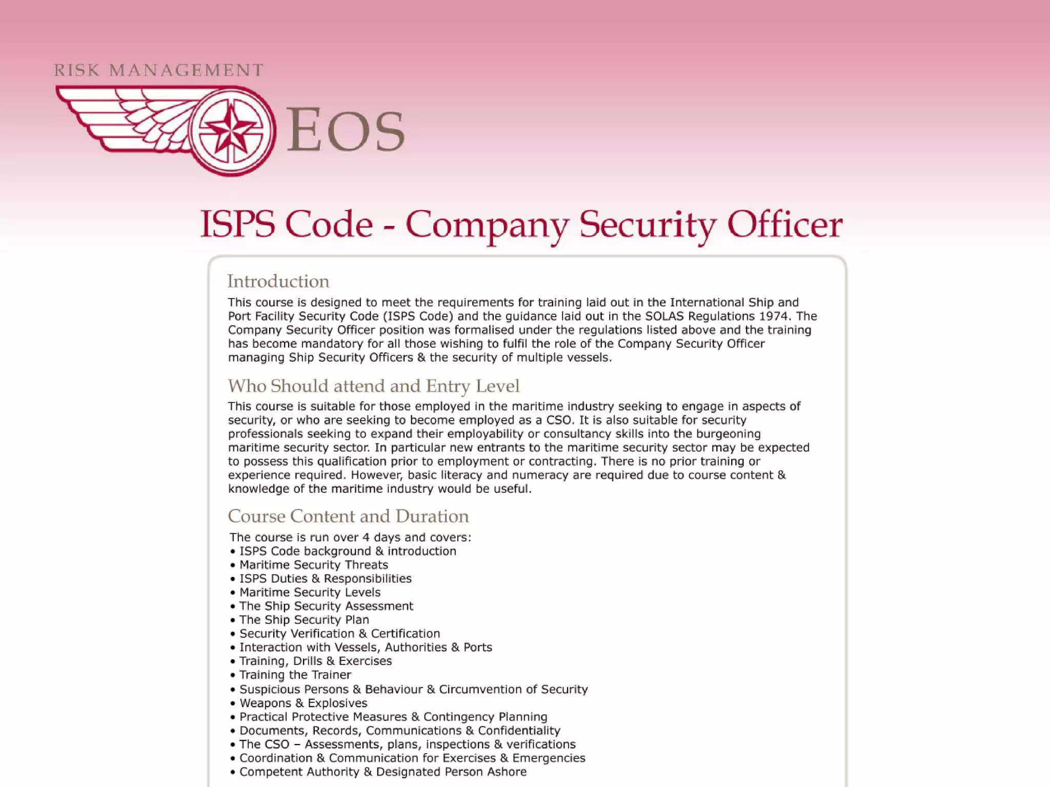 Powerpoint Presentation For Eos Courses | PDF