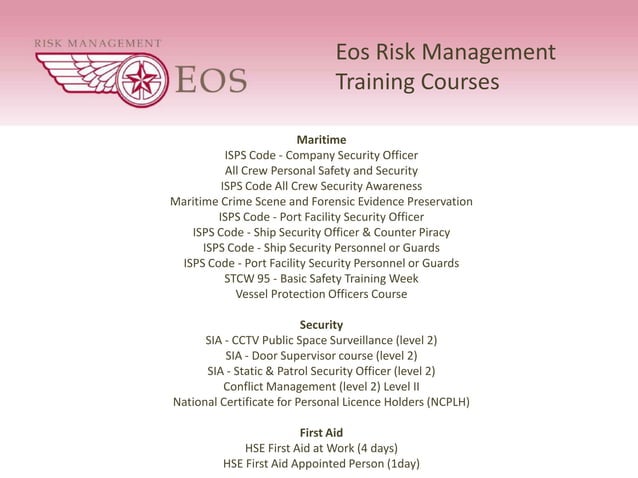 Powerpoint Presentation For Eos Courses | PDF