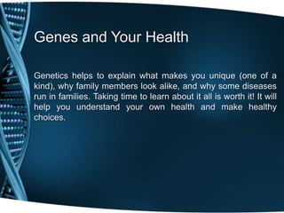 Answering your questions about genetics and your health | Genes in Life ...