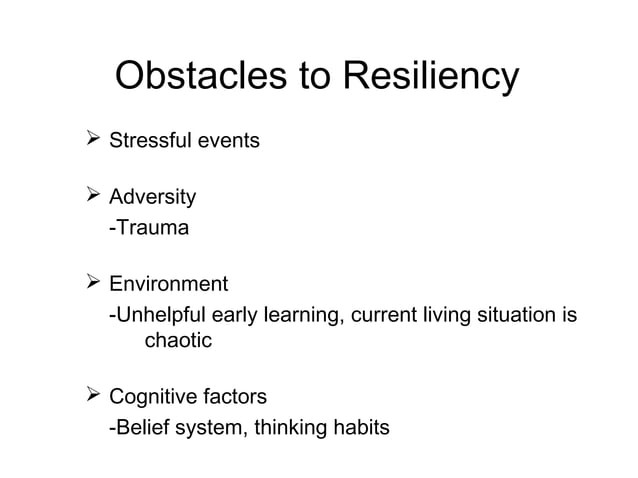 RLife Resilience PowerPoint | PPT