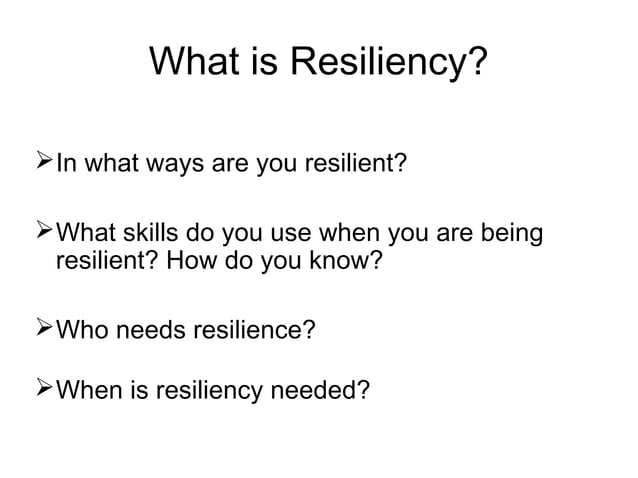 RLife Resilience PowerPoint | PPT