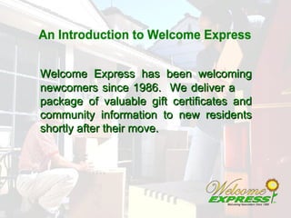 Welcome Package for OC Newcomers | PPT