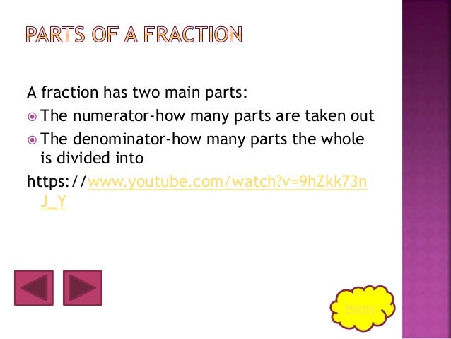 Powerpoint presentation fractions