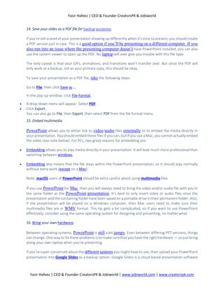 Power Point Presentation Free Templates | PDF