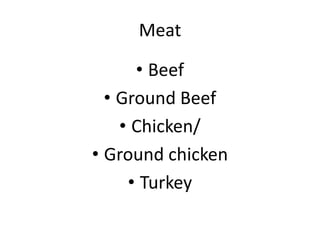 Power point presentation (grocery store) | PPTX
