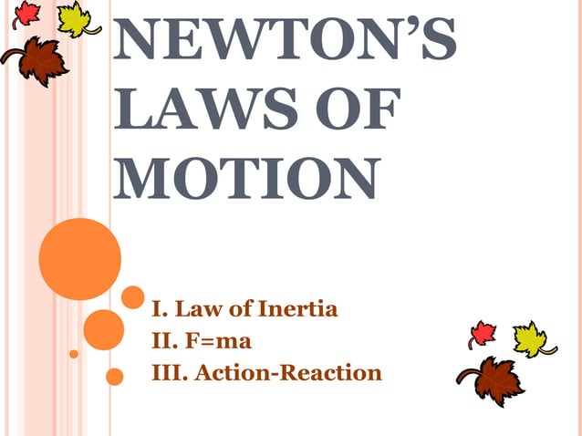 Newtons Law Of Motion Ppt