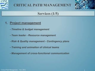 Critical Path Management | PPTX