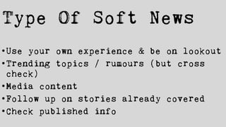 Power point presentation of journalism Hard News And Soft News | PPTX