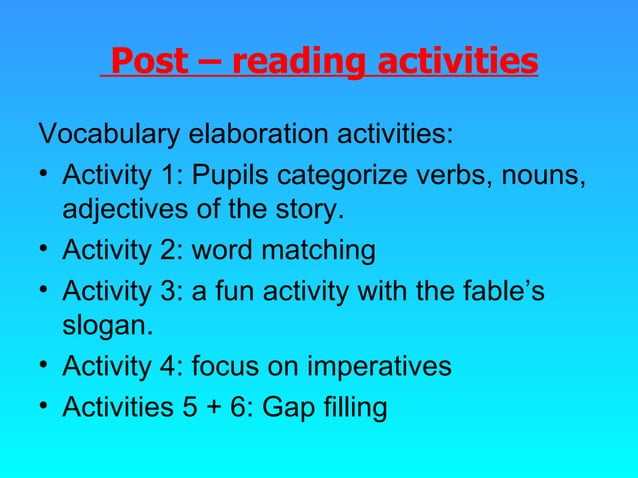 Power point presentation of the fable | PPT