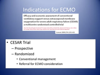 Powerpoint presentation of the indications for ecmo from jay menaker ...