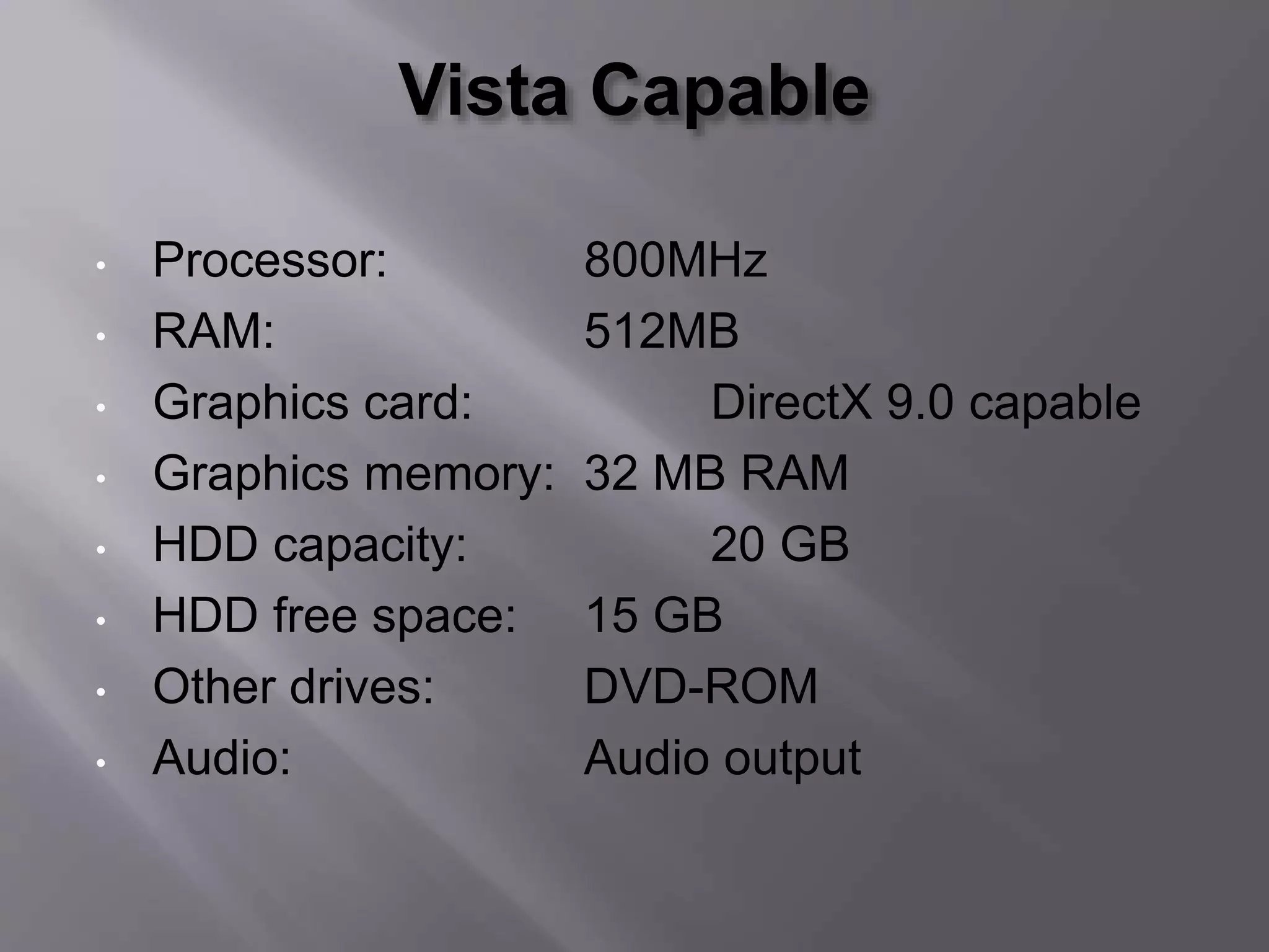 Powerpoint presentation of windows vista. 2 | PPTX