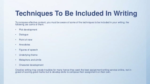 Power point presentation on creative writing | PPTX