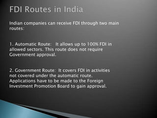 Presentation on emerging challenges in FDI | PPTX