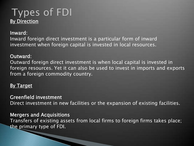 Presentation on emerging challenges in FDI | PPT