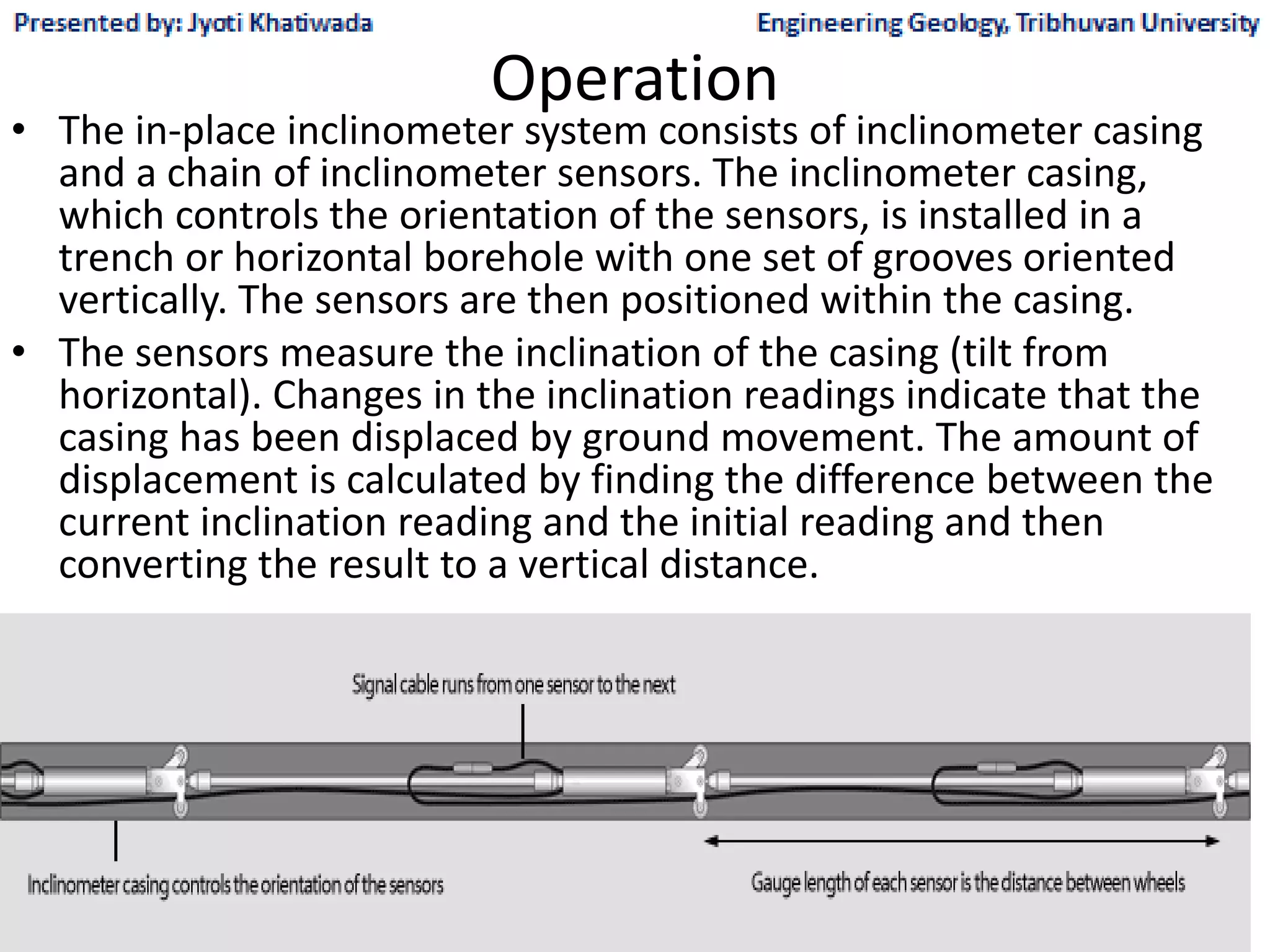 Power point presentation on inclinometers | PPTX