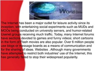 Powerpoint presentation on internet and its uses | PPTX
