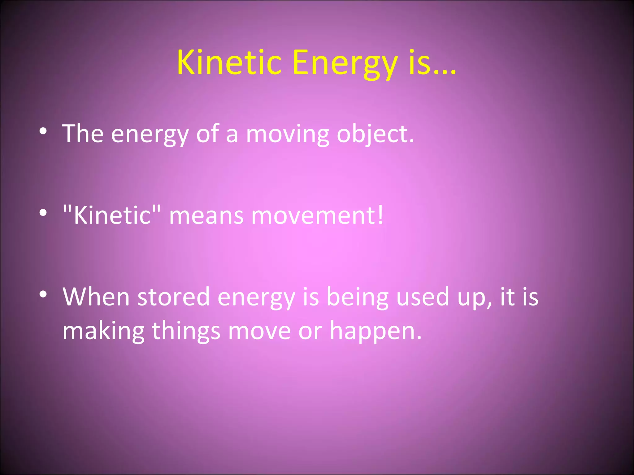 Power point presentation on kinetic energy and potential energy | PPT