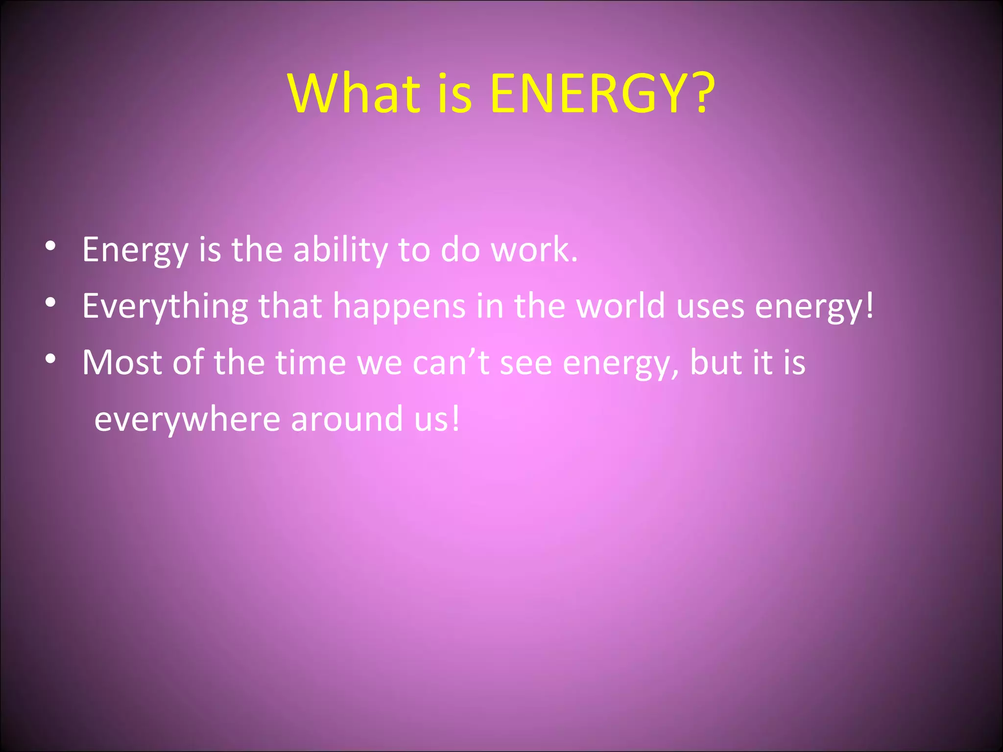 Power point presentation on kinetic energy and potential energy | PPT