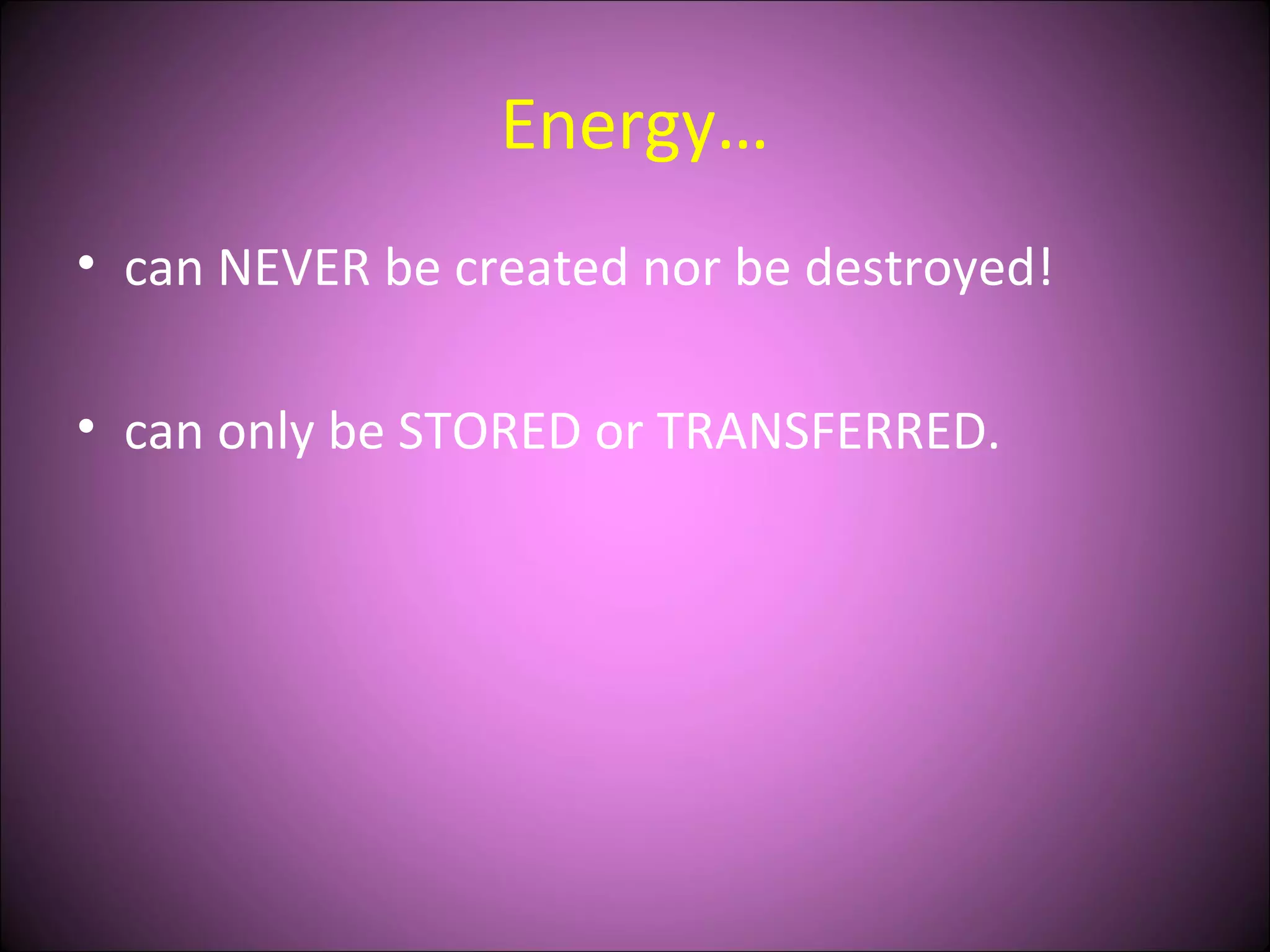 Power point presentation on kinetic energy and potential energy | PPT