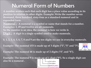 Power point presentation on knowing our numbers | PPT